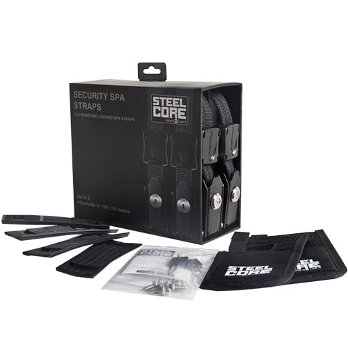 Steel Core Spa Security Straps - Set of 2 | Hot Tub Cover Lock System ...